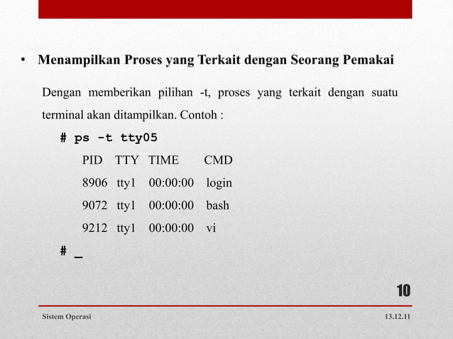 Sistem operasi pertemuan 7 | PPT