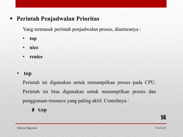 Sistem operasi pertemuan 7 | PPT