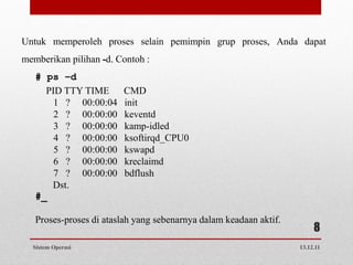 Sistem operasi pertemuan 7 | PPT