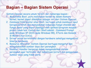 Sistem Operasi ( Komputer ) | PPTX