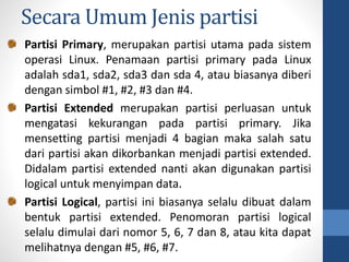 Sistem operasi 2 partisi | PPTX