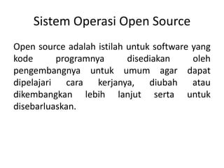 Sistem operasi 2 pert 1 | PPT