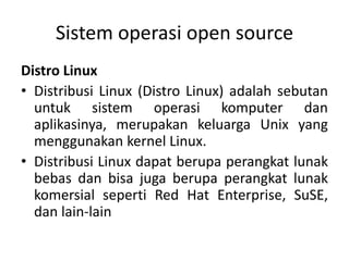 Sistem operasi 2 pert 1 | PPT