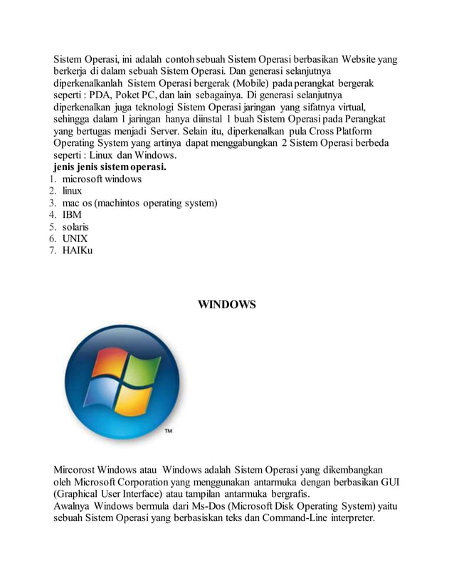 Sistem operasi (alfi syhari) | PDF