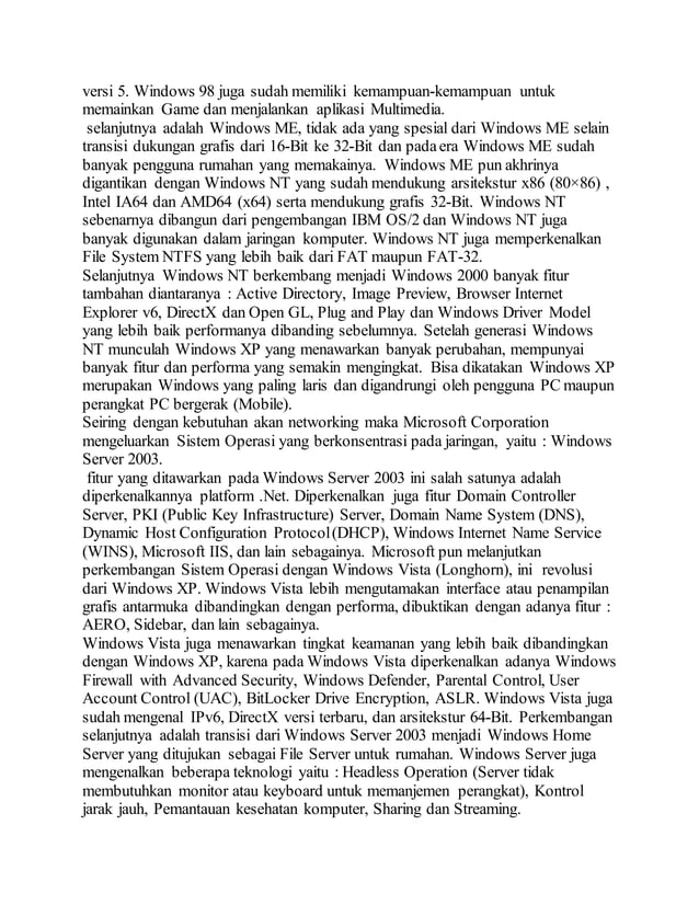 Sistem operasi (alfi syhari) | PDF