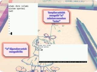 Cara sederhana menggunakan Vi File Editor | PPTX