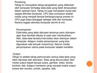 Sistem operasi input output | PPTX