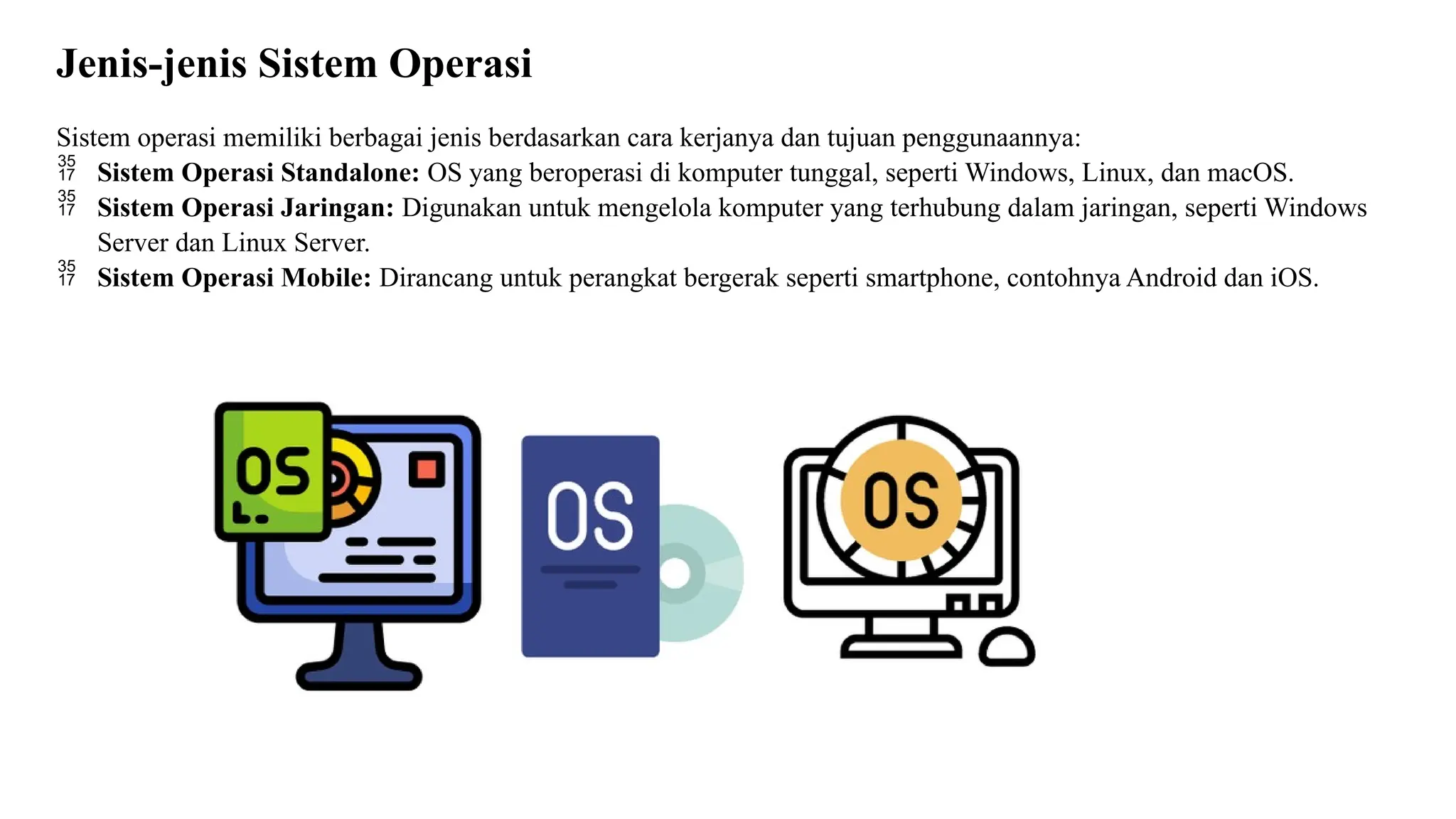 sistem operasi dasar komputer dan jenis jenis sitem operasi dasar | PPTX