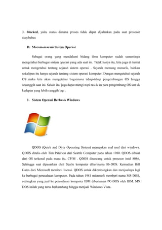 Sistem operasi komputer | DOC