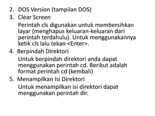 Materi DOS | PPTX