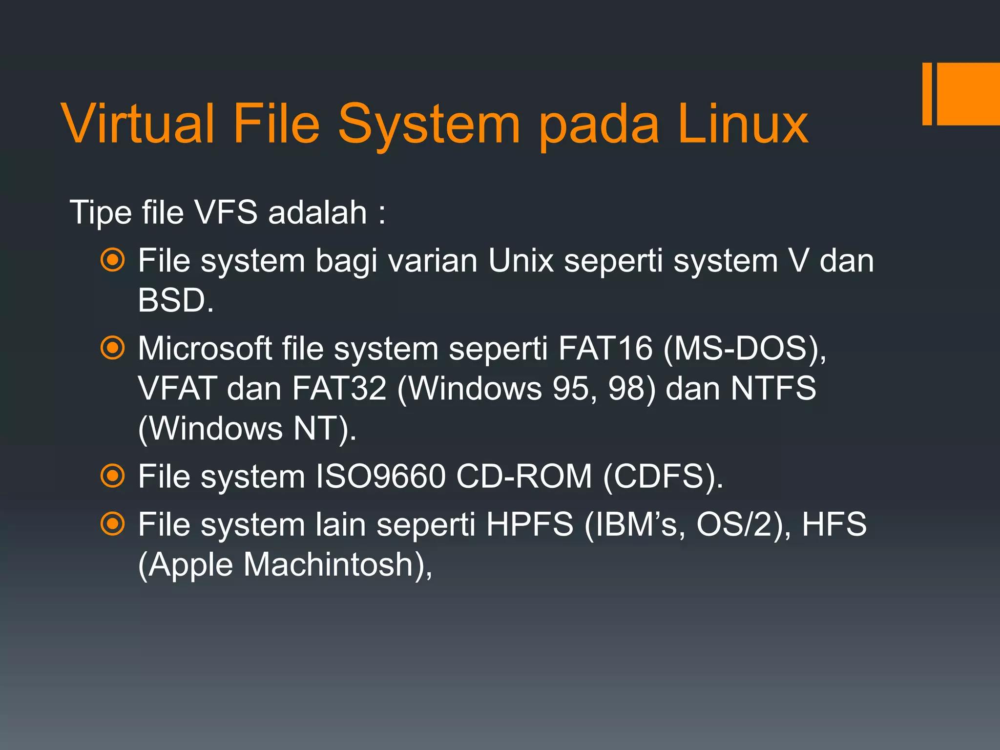 Sistem operasi sistem file linux | PPT
