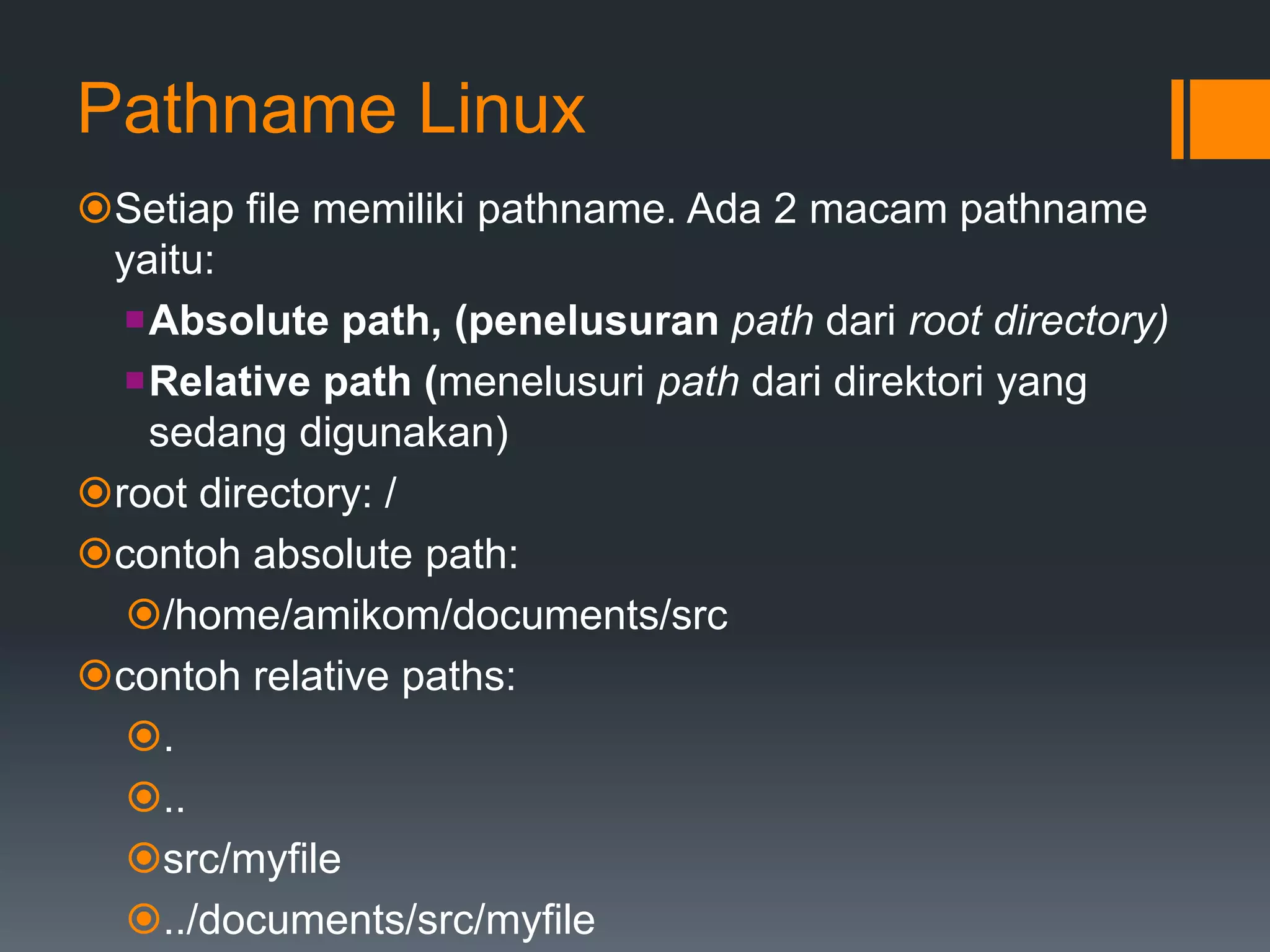 Sistem operasi sistem file linux | PPTX