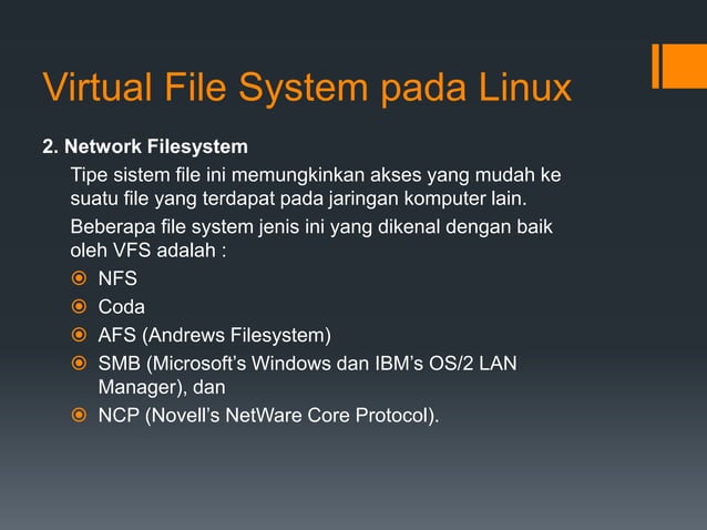 Sistem operasi sistem file linux | PPTX