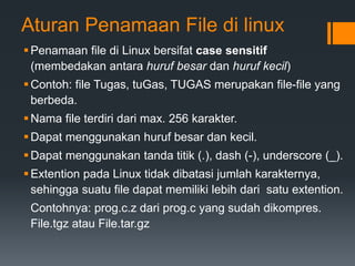 Sistem operasi sistem file linux | PPTX