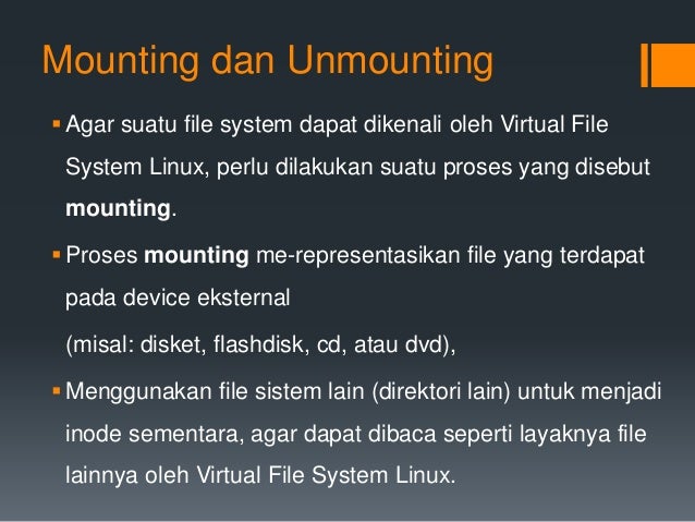 Sistem operasi sistem file linux