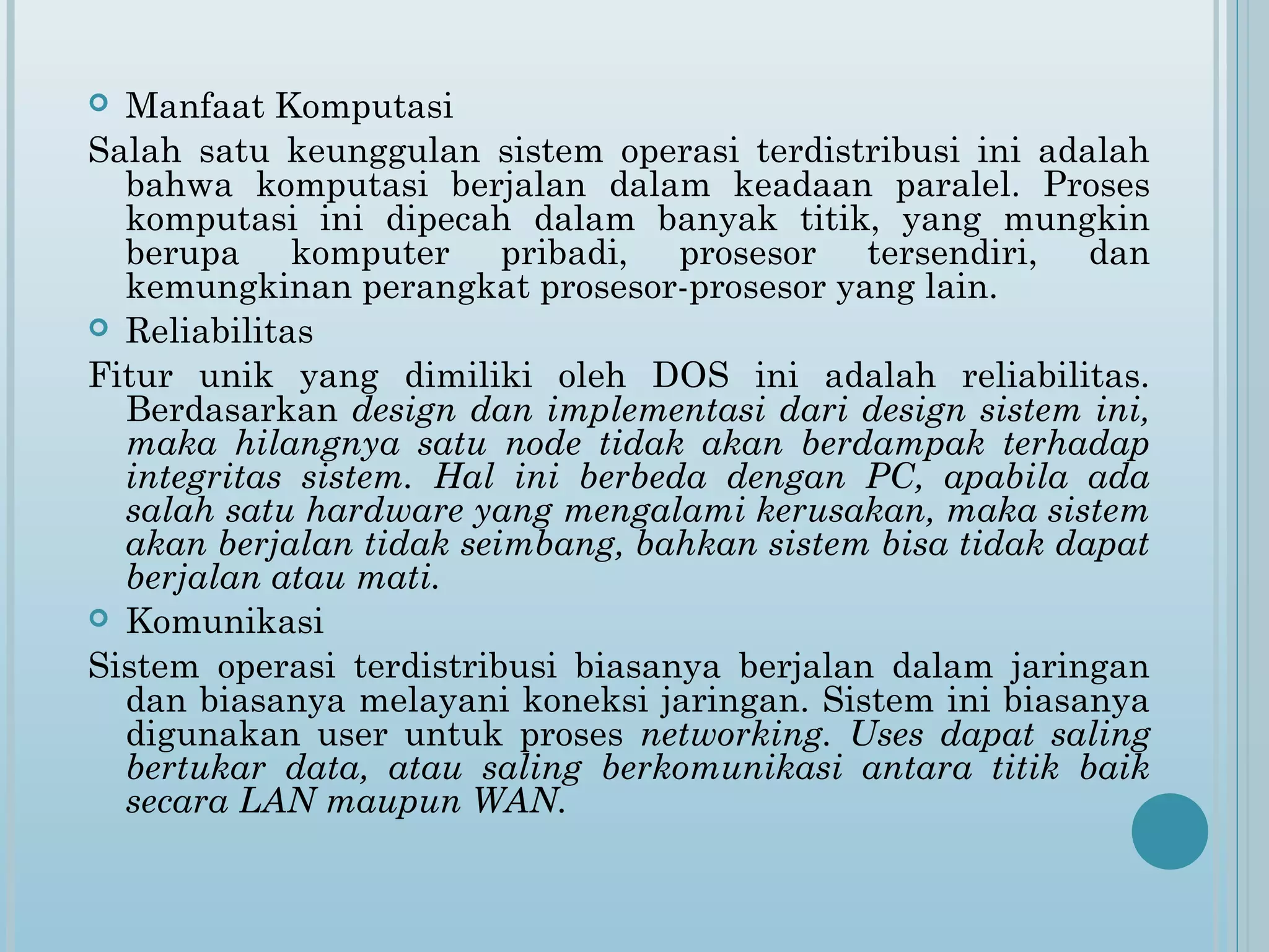 Sistem operasi terdistribusi | PPT