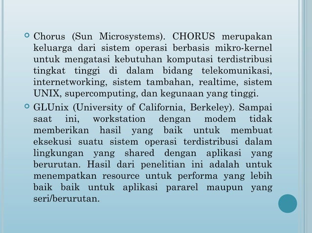 Sistem operasi terdistribusi | PPT