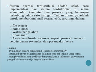 Sistem operasi terdistribusi | PPT
