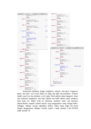 Membuat Sistem Operasi dengan Fasilitas Keyboard | PDF