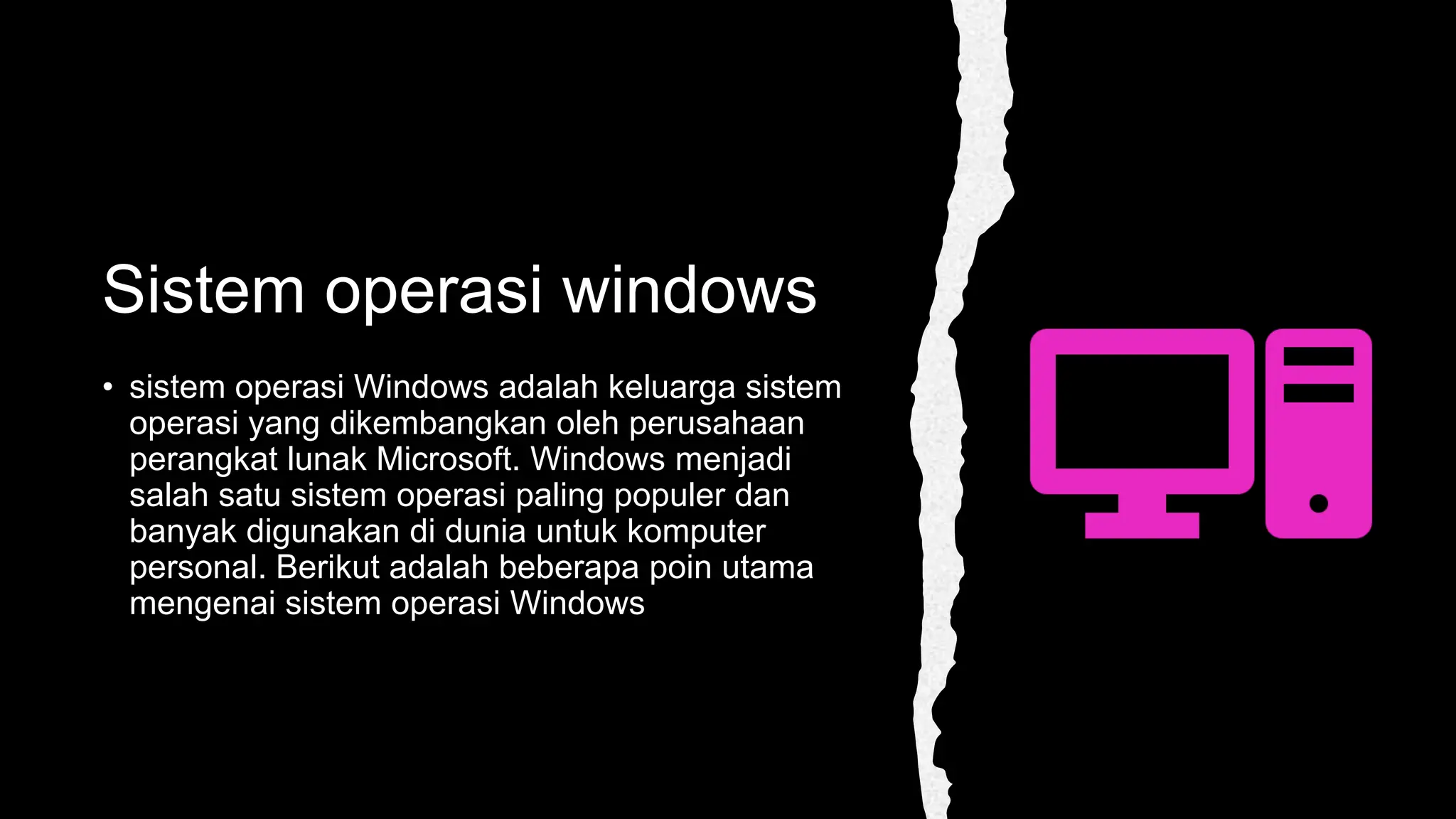 SISTEM OPERASI WINDOWS.PPTX KELAS10 2023 | PPT