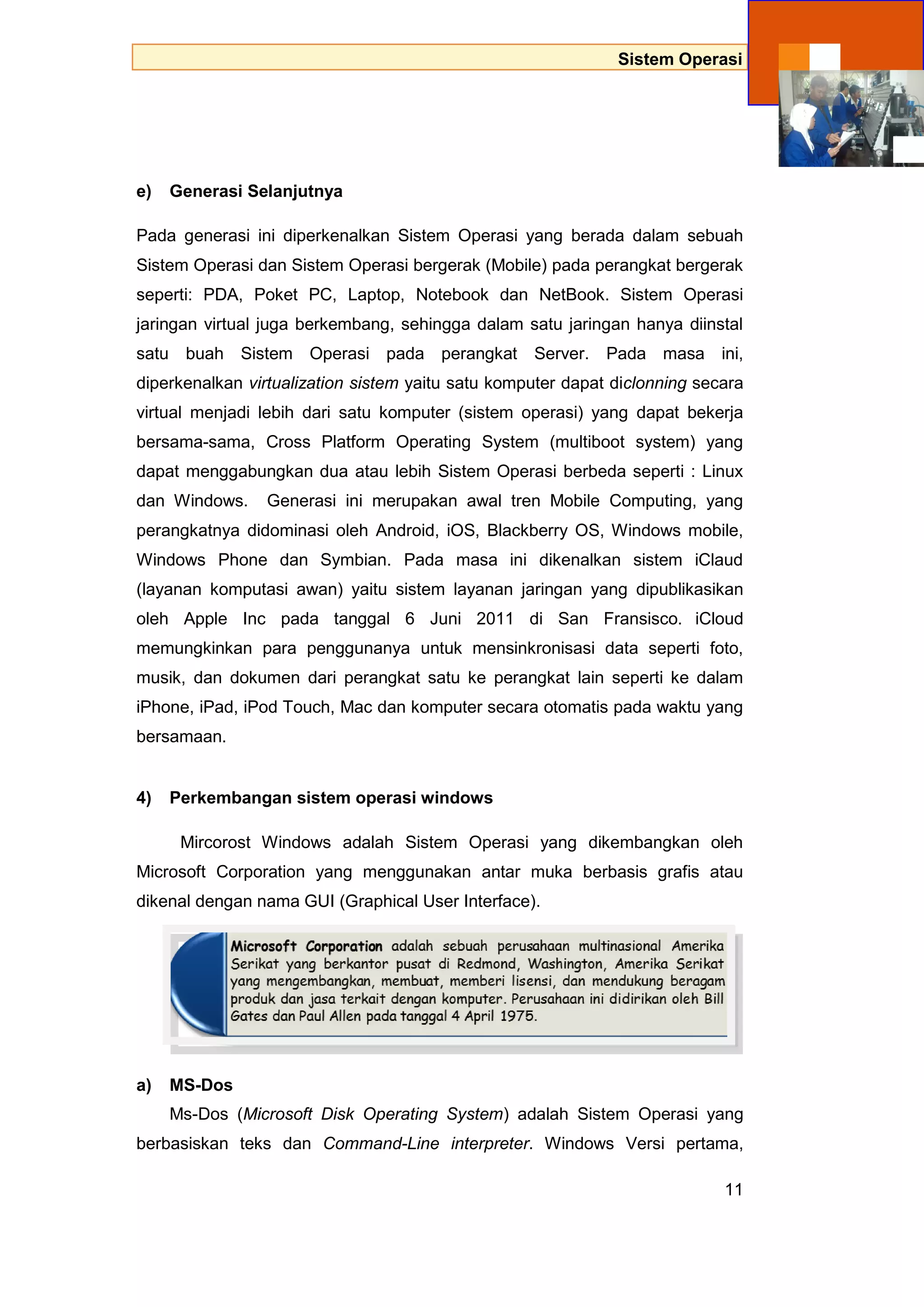 materi sistem oprasi windows semester 1 | PDF