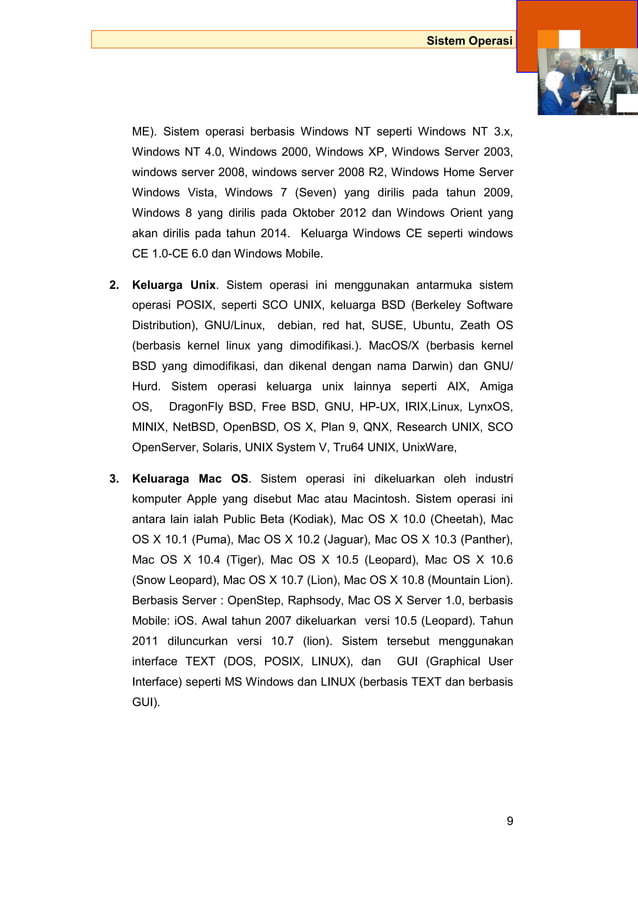 materi sistem oprasi windows semester 1 | PDF