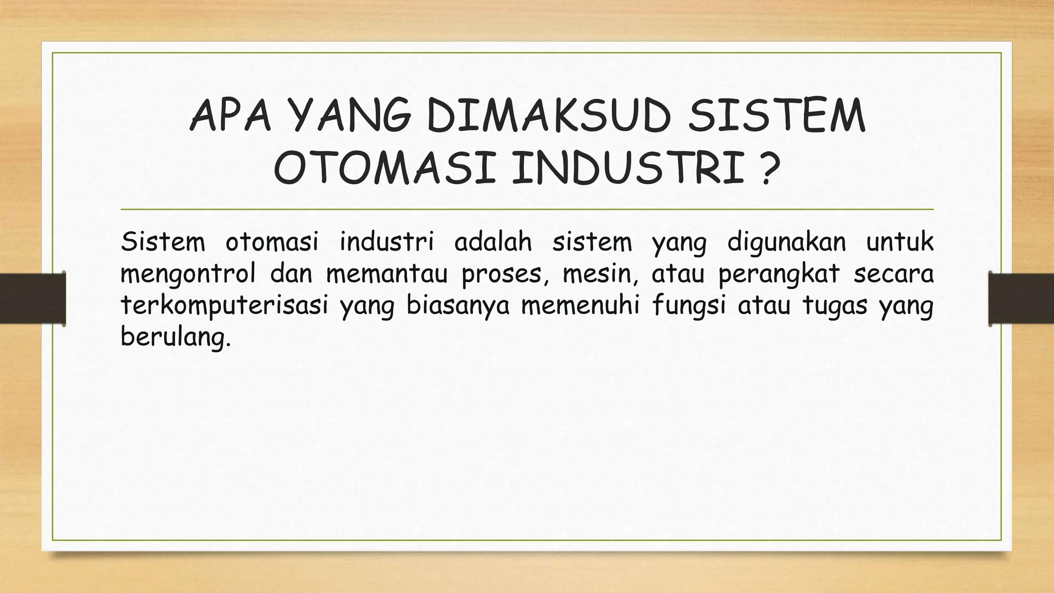 Sistem mesin yang berbasis otomation di industri .pptx
