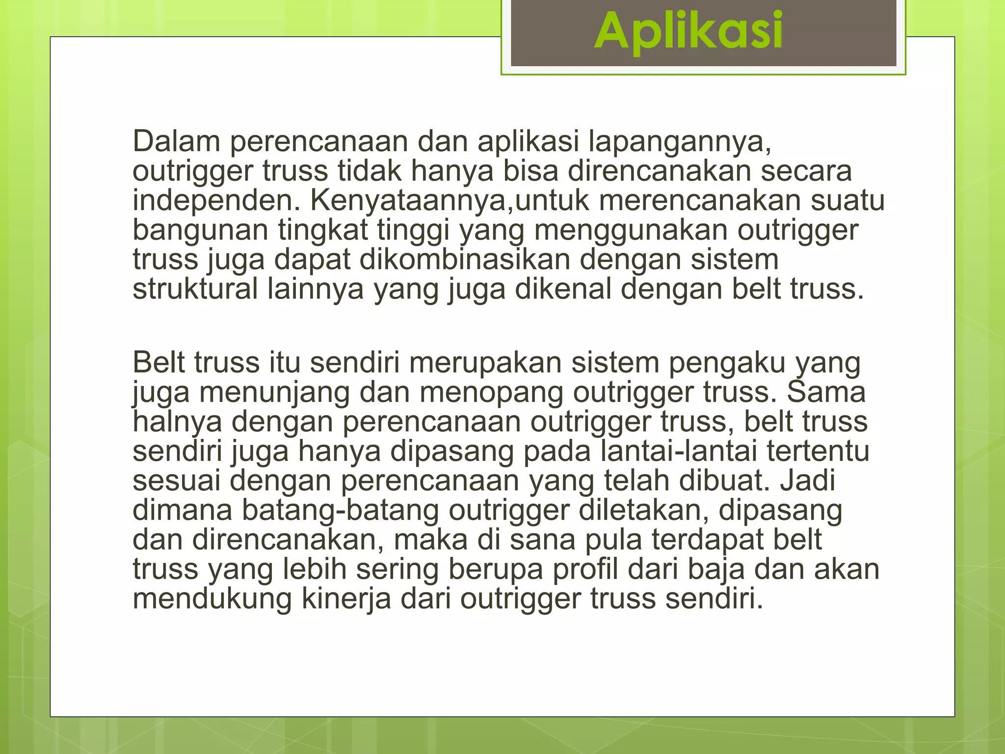 Sistem outrigger Kelompok 3 | PPTX