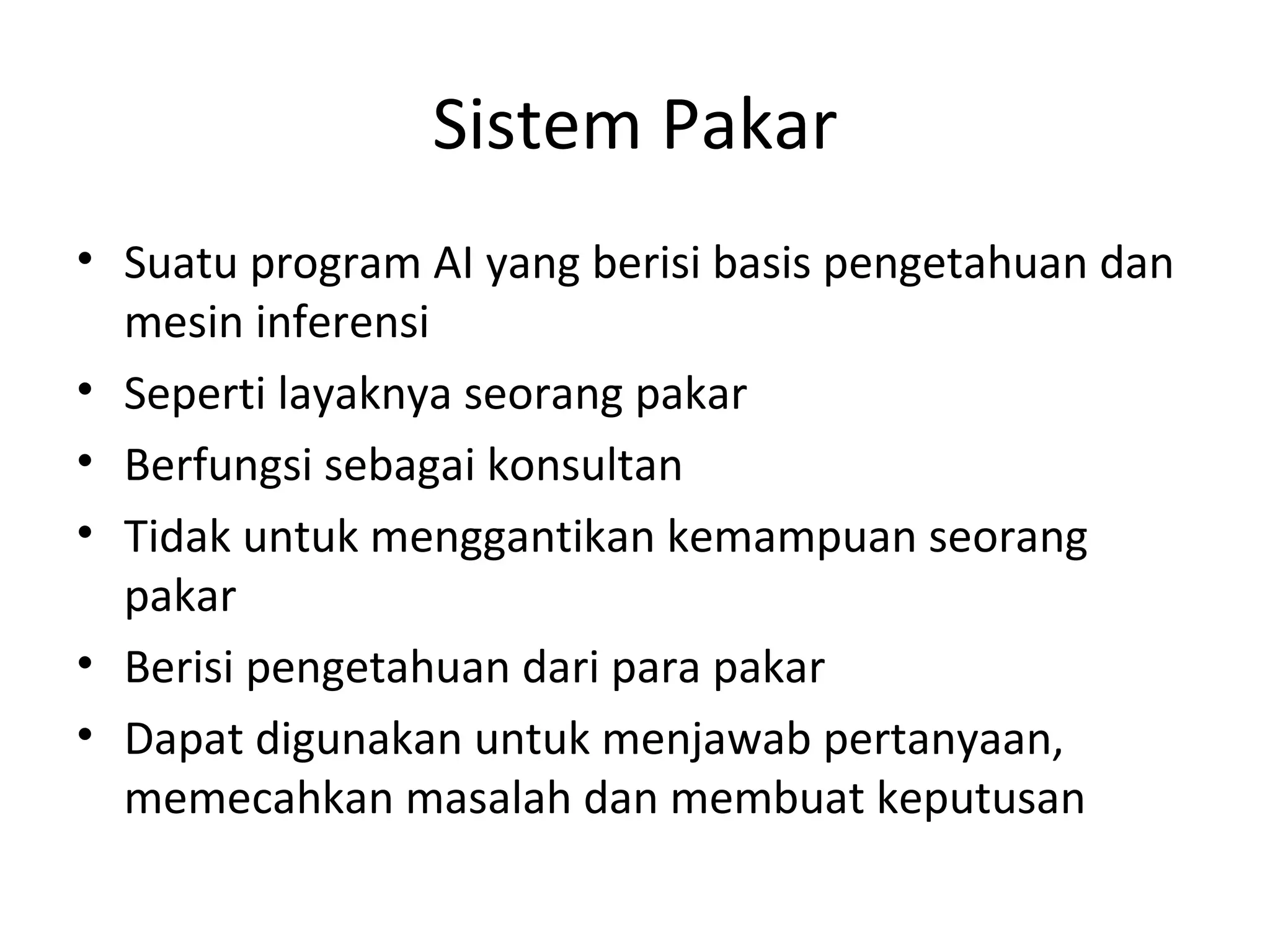 Sistem pakar | PPT