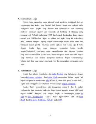 Sistem pakar fuzzy logic | DOCX