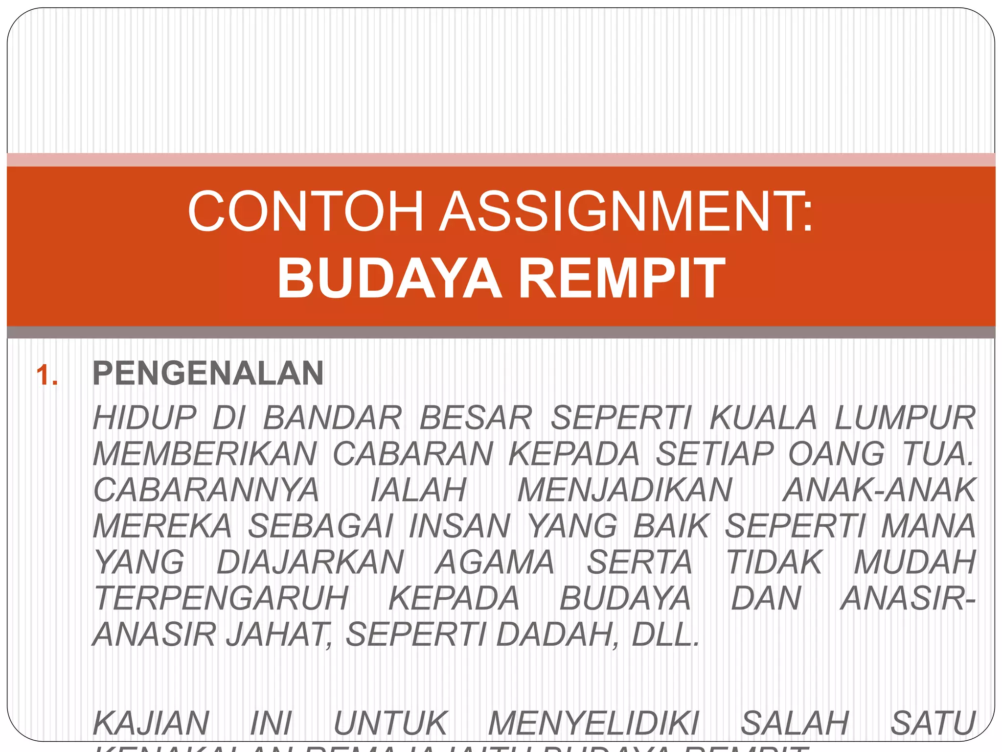 Sistem pemarkahan subjek pengajian islam (ASSIGNMENT) | PPTX
