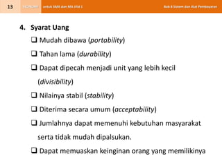 Sistem Pembayaran Dan Fungsi Uang sehari hari | PPT