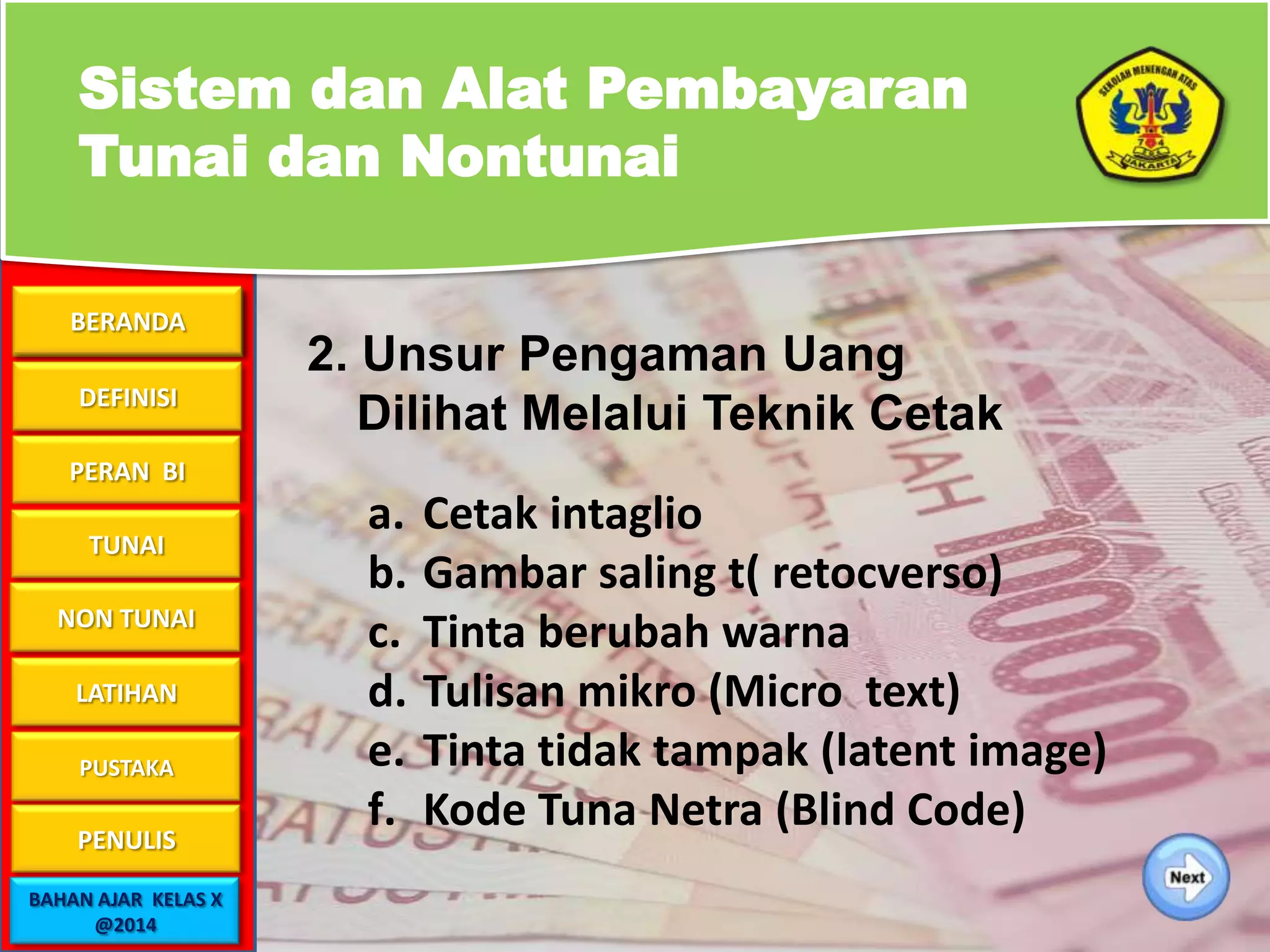 Sistem pembayaran tunai dan nontunai | PPTX