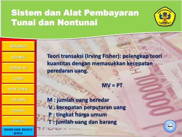 Sistem pembayaran tunai dan nontunai | PPTX