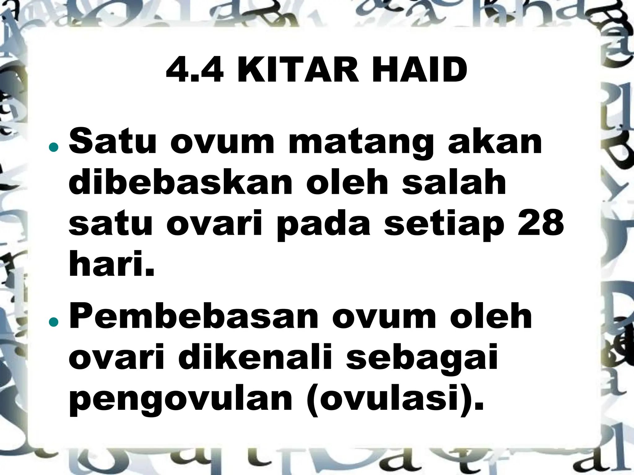 SISTEMunit 2 manusia: Sistem PEMBIAKAN PEREMPUAN TAHUN 6 | PPT