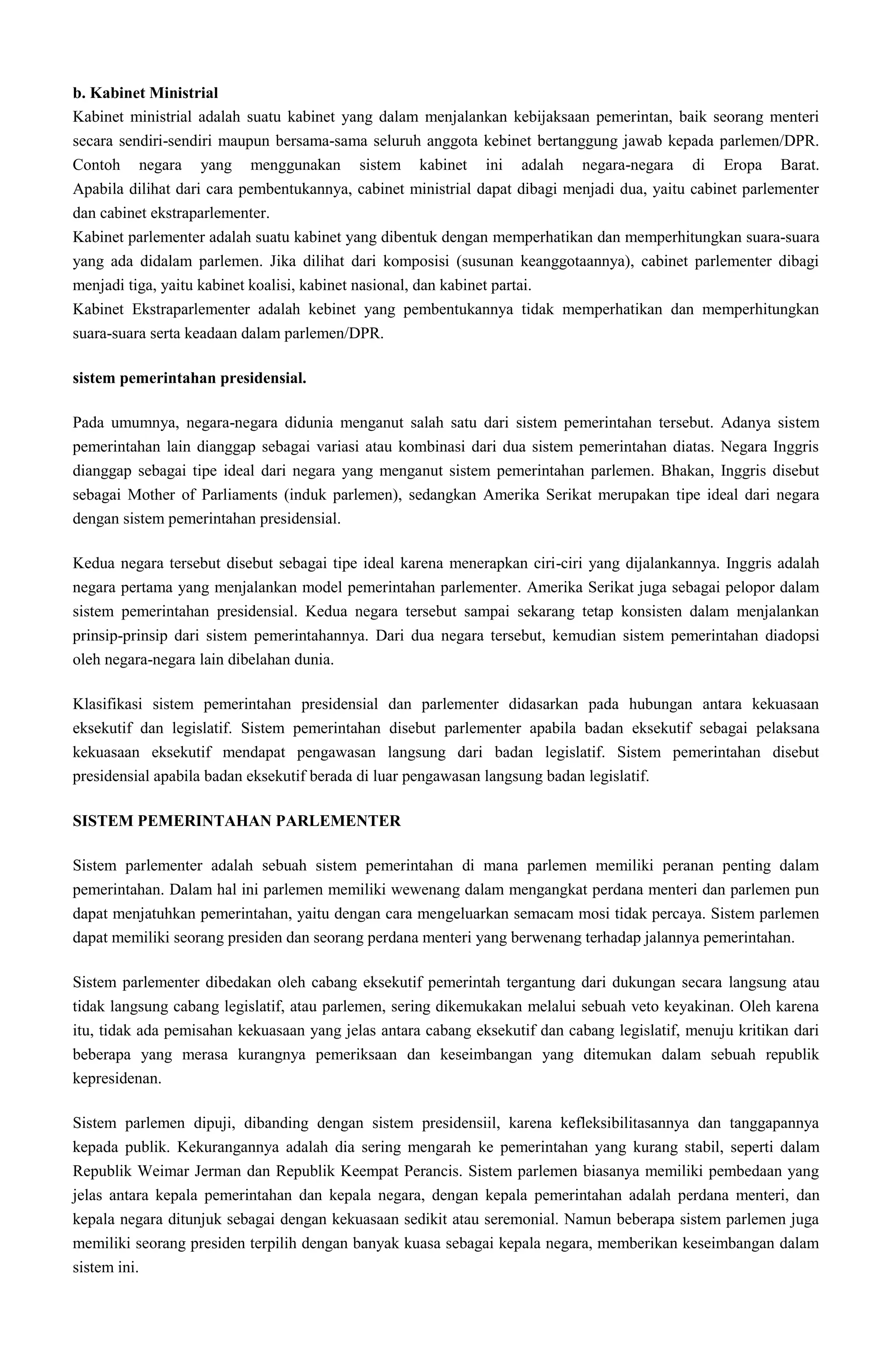 Sistem Pemerintahan Pdf 