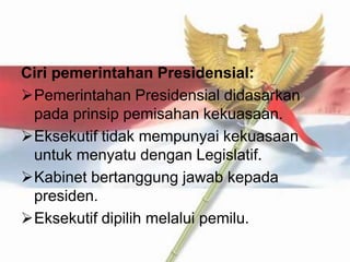 Sistem pemerintahan negara | PPTX