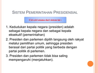Sistem pemerintahan | PPTX