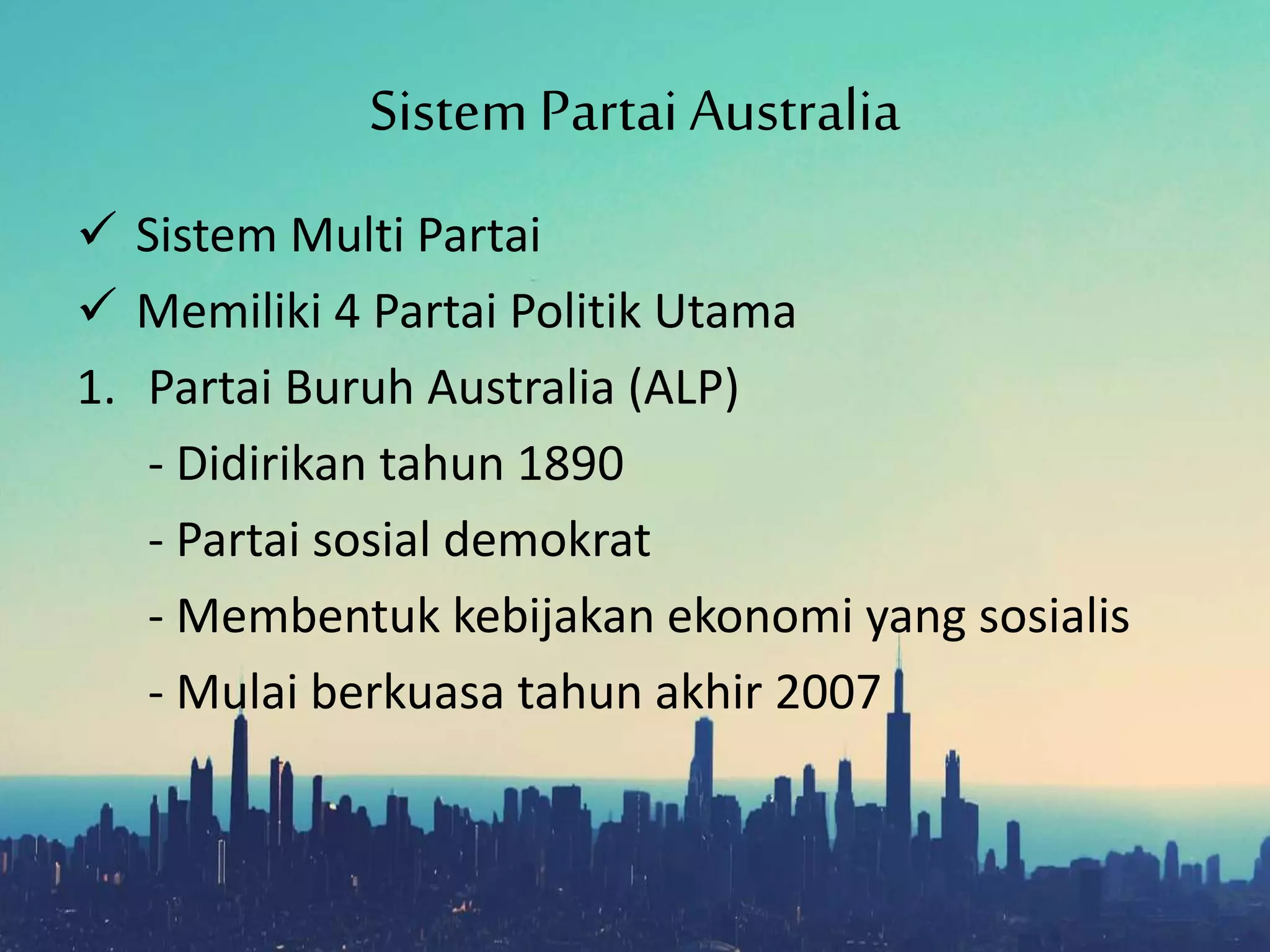 Sistem pemerintahan australia | PPTX