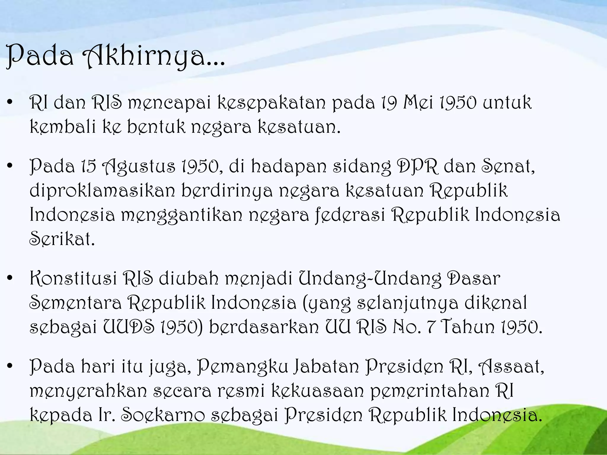 Sistem Pemerintahan di Indonesia dan Perubahan UUD 1945 | PPTX