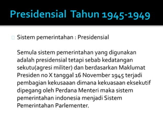 Kelas 8 BAB Sistem pemerintahan indonesia | PPTX