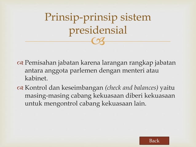 Sistem pemerintahan presidensial | PPTX