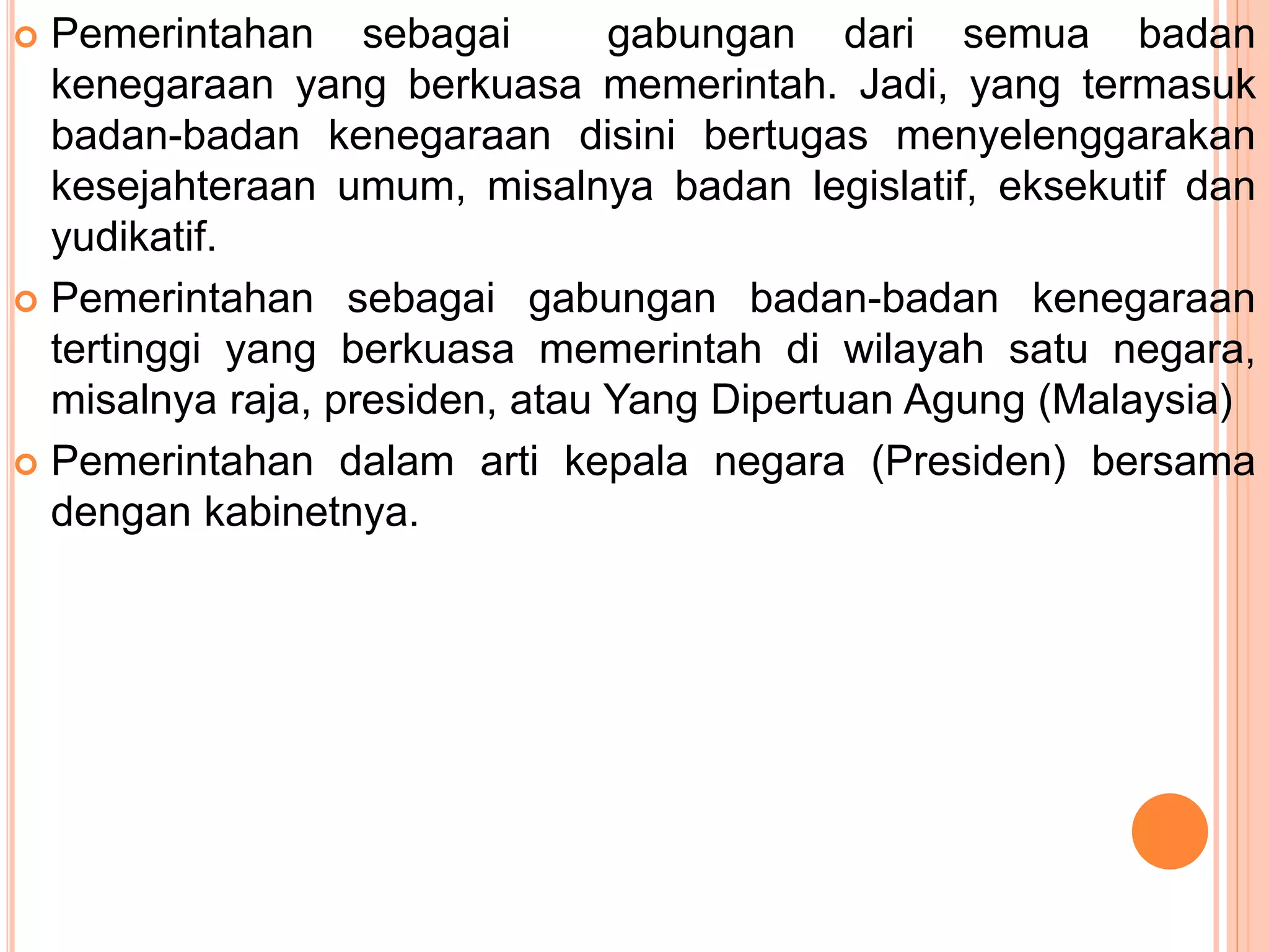 Sistem pemerintahan presidensial dan parlementer | PPTX