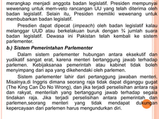 Sistem pemerintahan presidensial dan parlementer | PPTX