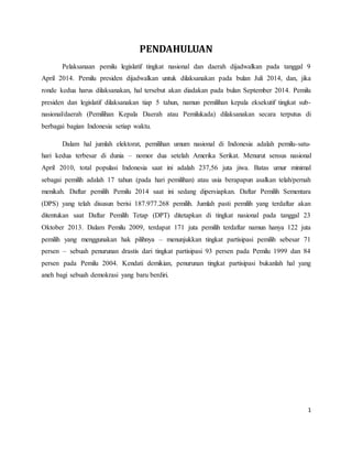 Sistem Pemilu 2014 | DOC