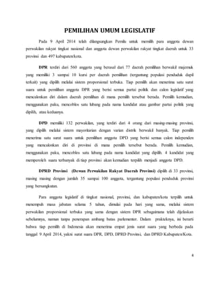 Sistem Pemilu 2014 | DOC