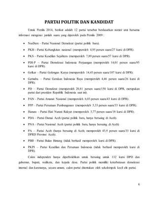 Sistem Pemilu 2014 | DOC
