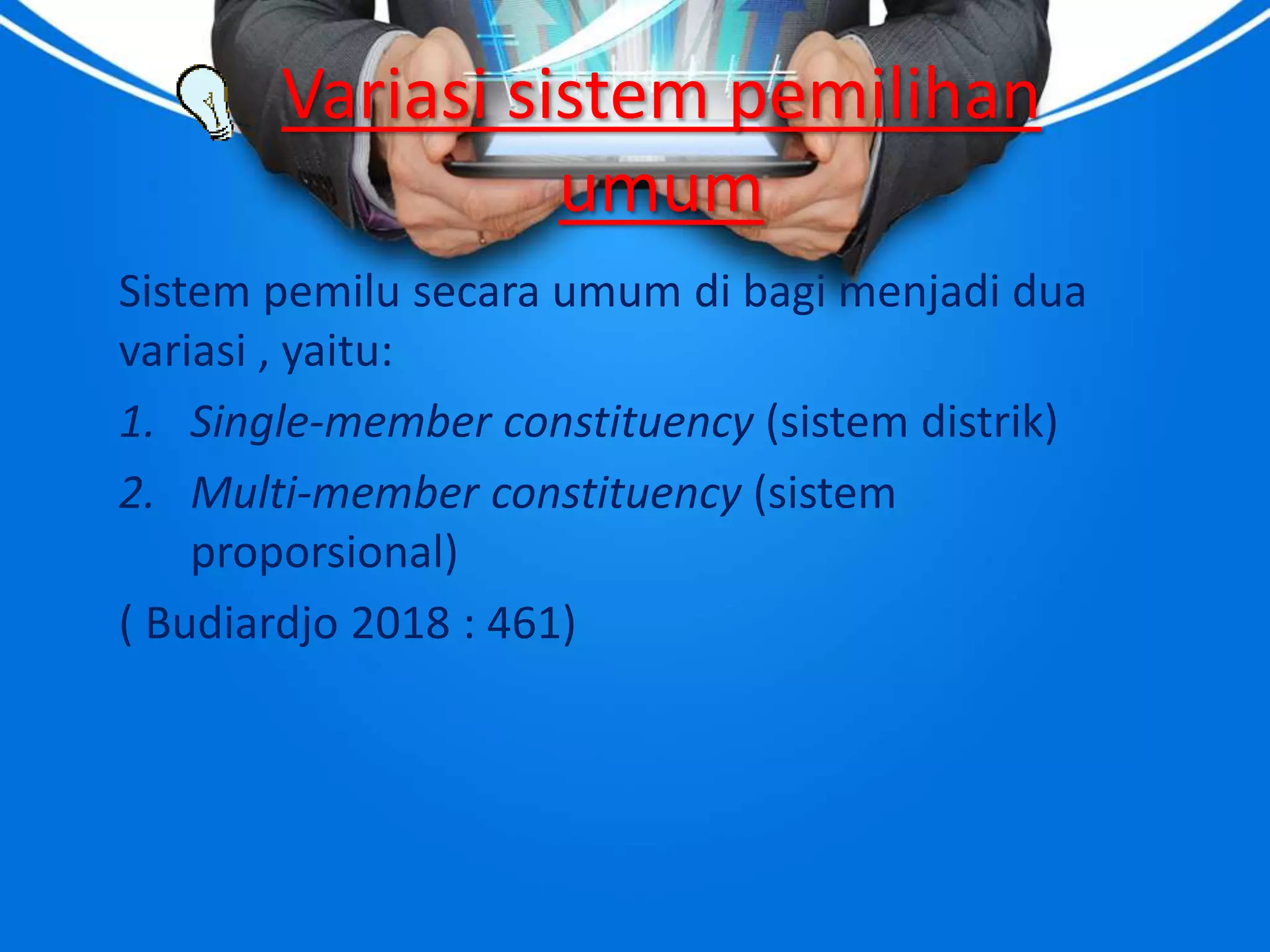 Sistem pemilu indonesia | PPTX