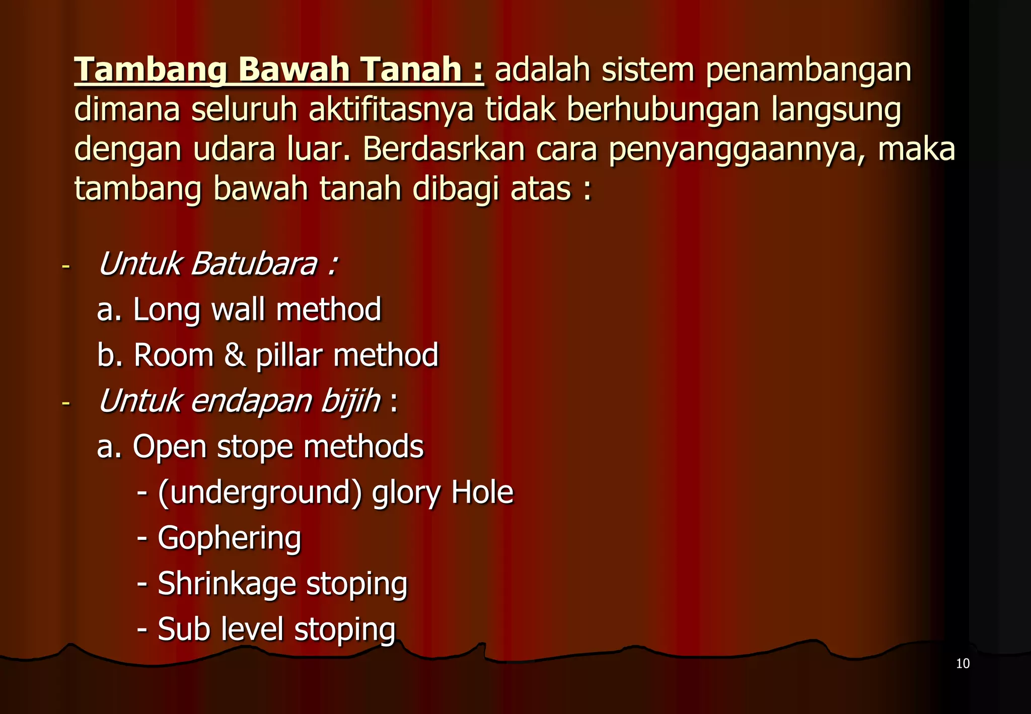 Sistem penambangan | PPTX