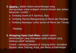 Sistem penambangan | PPTX